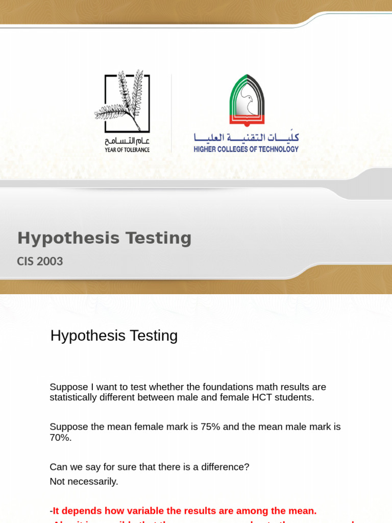Understanding Hypothesis Testing Basics | PDF | Hypothesis | Null ...