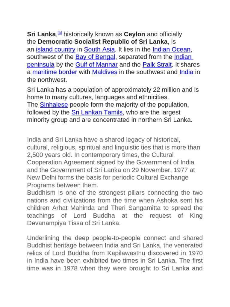 Geo Project | PDF | Sri Lanka