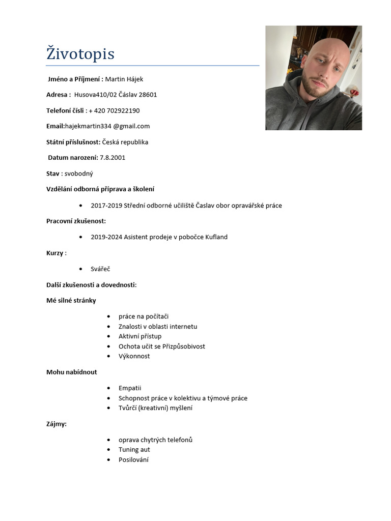 Zivotopis Hajek | PDF