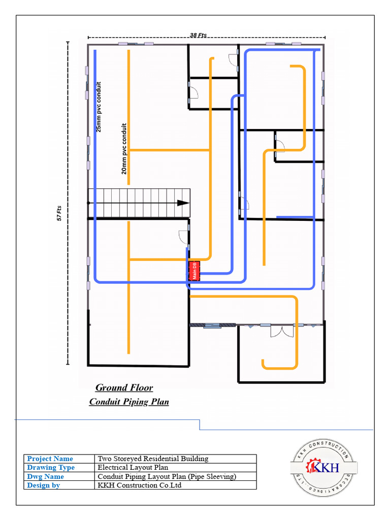 Electrical Conduit Pipe Sleeving Plan | PDF