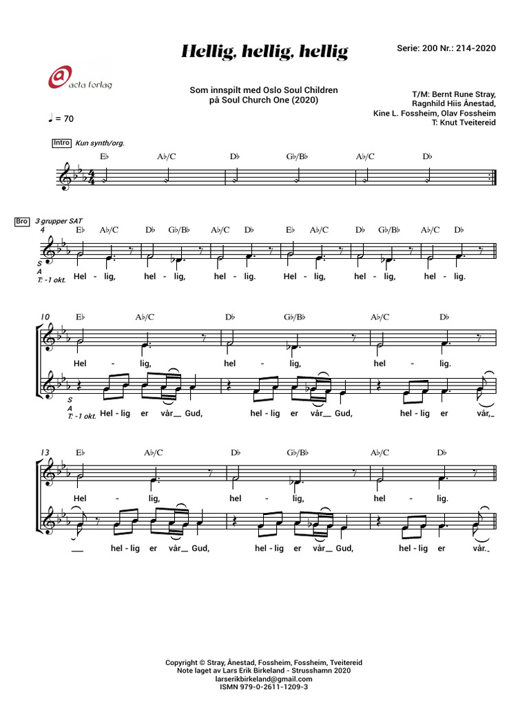 11 Hellig, Hellig, Hellig | PDF