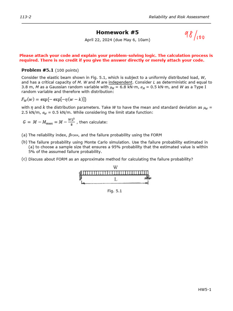 Homework 5 Grade Pdf Normal Distribution Statistical Theory