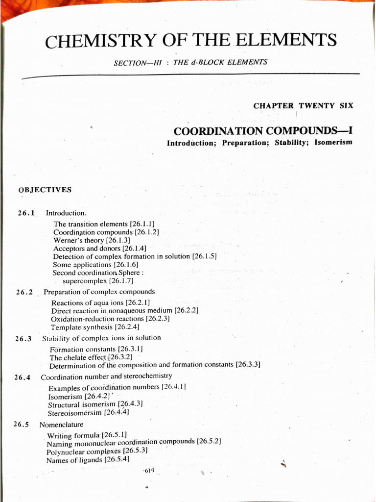 Co-Ordination Compounds (R.P. Sarkar Part-II) | PDF