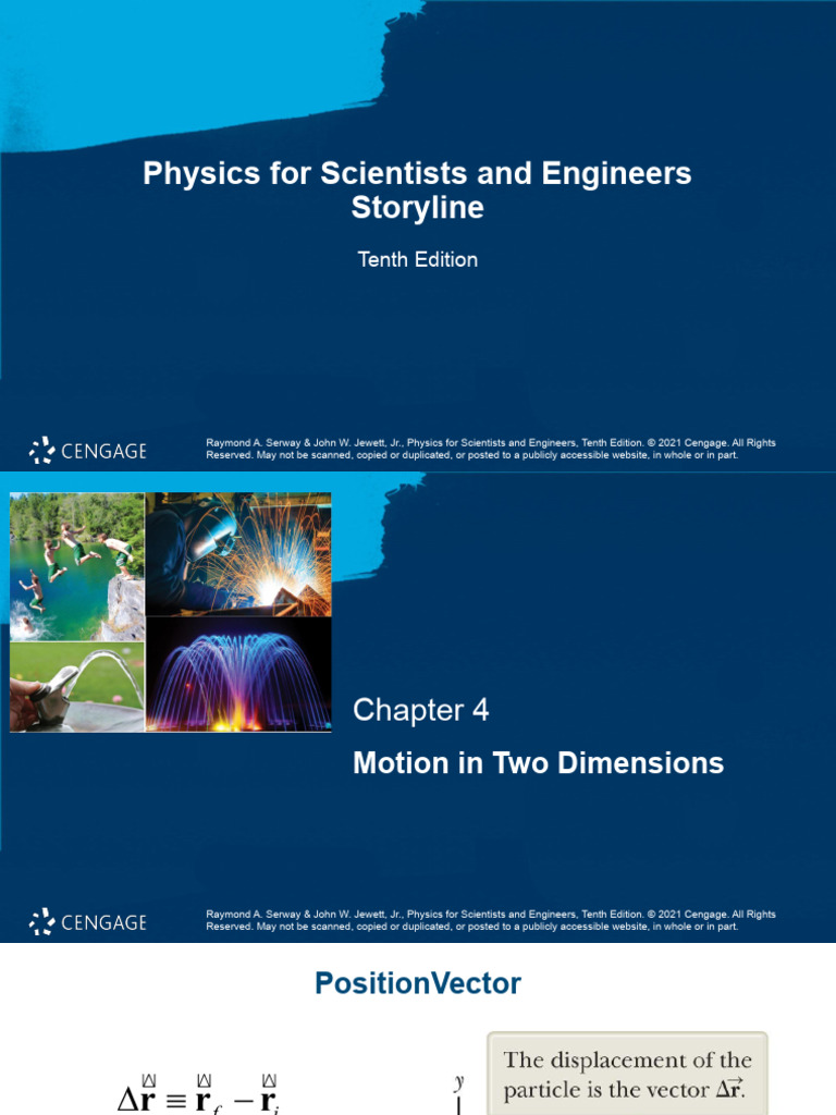 PhysicsSciEngin 10e CH04 PowerPoints | PDF | Acceleration | Mechanics