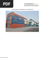 CWC Logistics Park Cfs Tariff | PDF | Cargo | Containerization