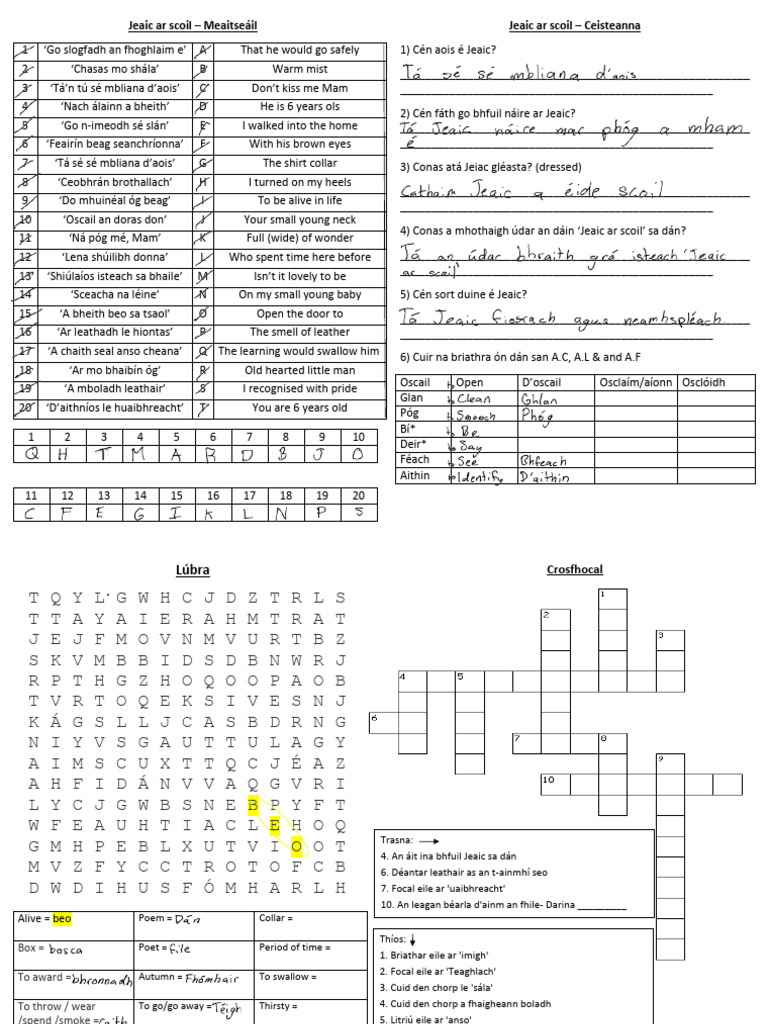 Jeaic Ar Scoil Bileog Oibre-converted | PDF