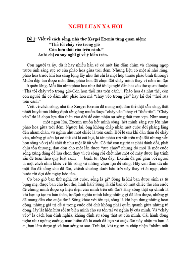 NLXH - Bài Tham KH o | PDF