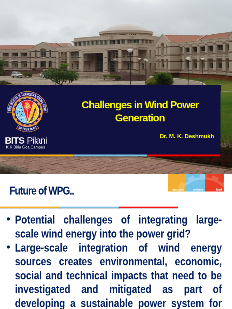2 Challenges in Wind Power Generation | PDF | Wind Power | Energy Technology