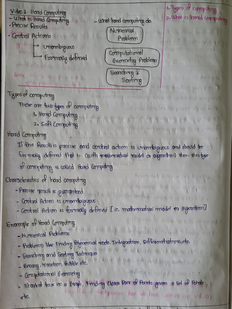 Lec 2 Soft Computing Hand Written | PDF