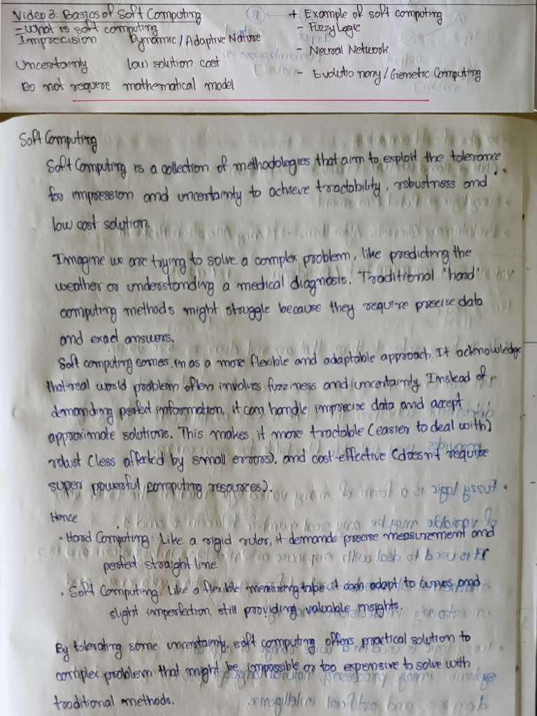 Lec 3 Soft Computing Hand Written | PDF