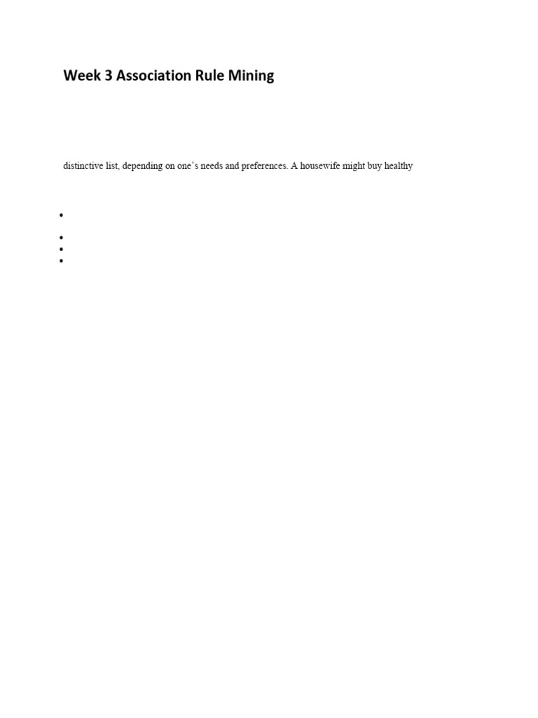 Week 3 Association Rule Mining Pdf Algorithms Applied Mathematics