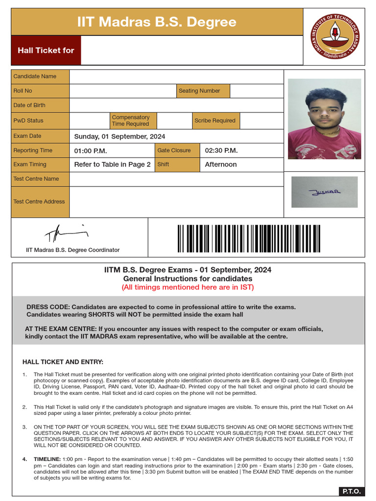 S2DS24F1000182 | PDF | Identity Document