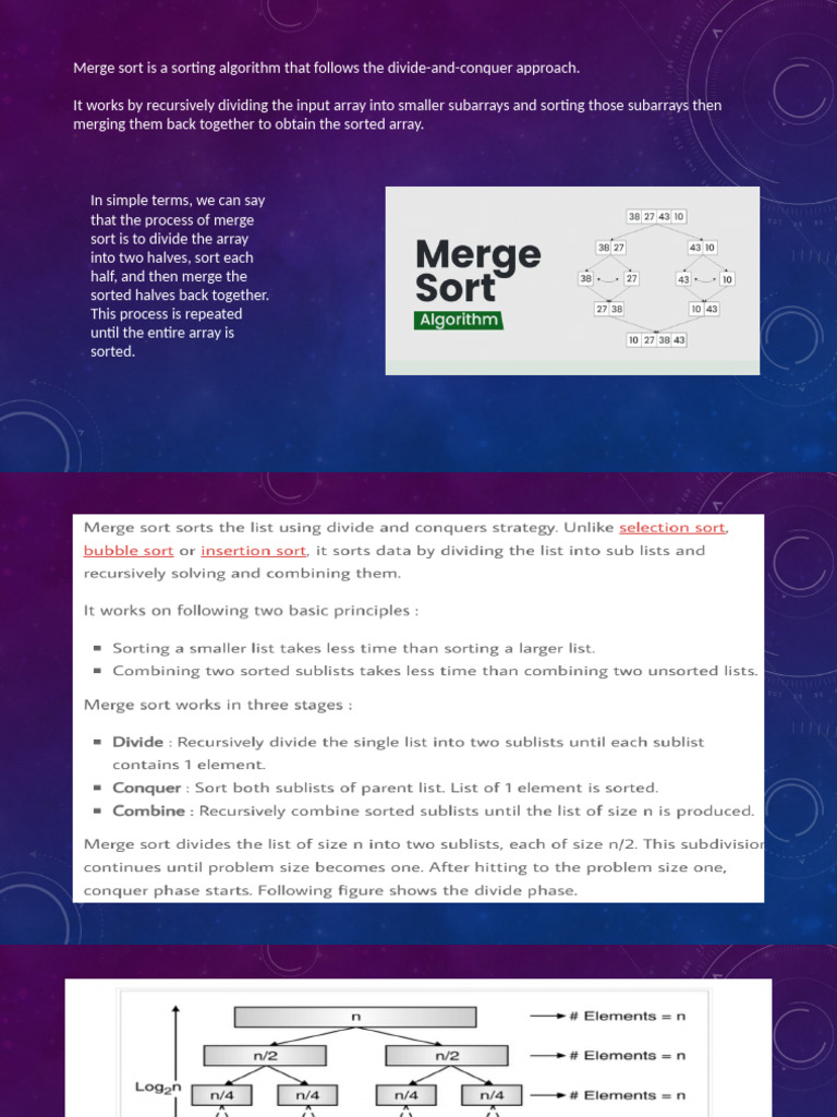 Merge Sort | PDF | Mathematical Logic | Algorithms And Data Structures Merge Sort | PDF | Mathematical Logic | Algorithms And Data Structures