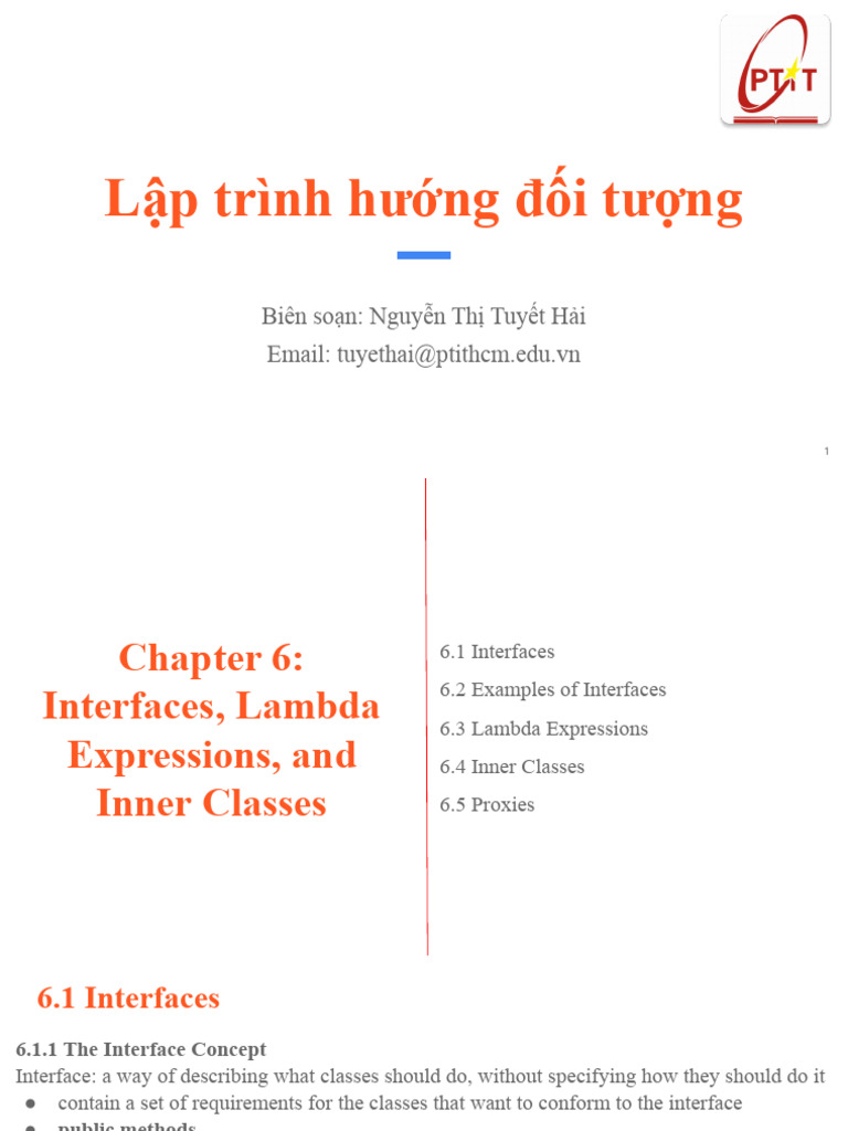 H13 BG Lap Trinh Huong Doi Tuong - C6 | PDF | Class (Computer ...