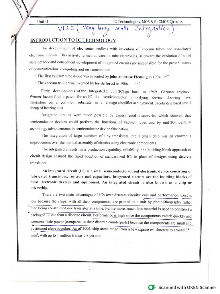 Microelectronics Unit 1 Notes | PDF
