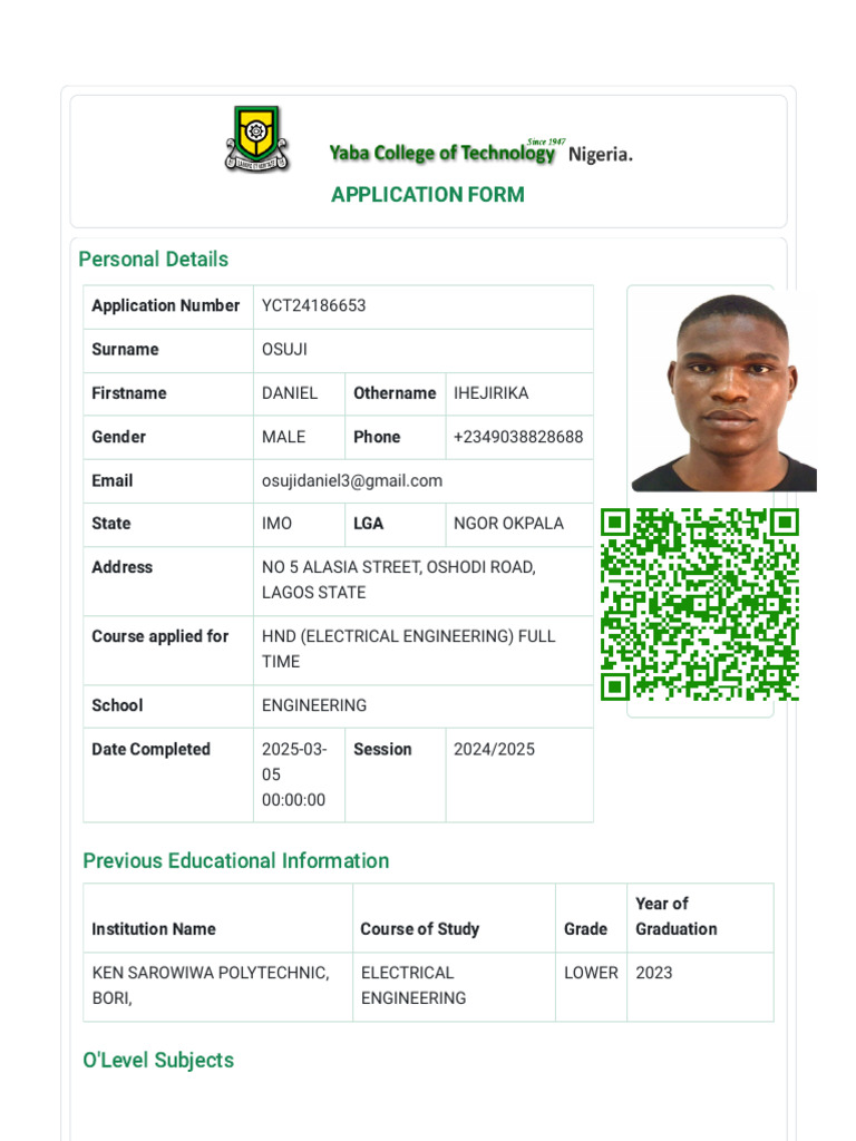Application Form | PDF