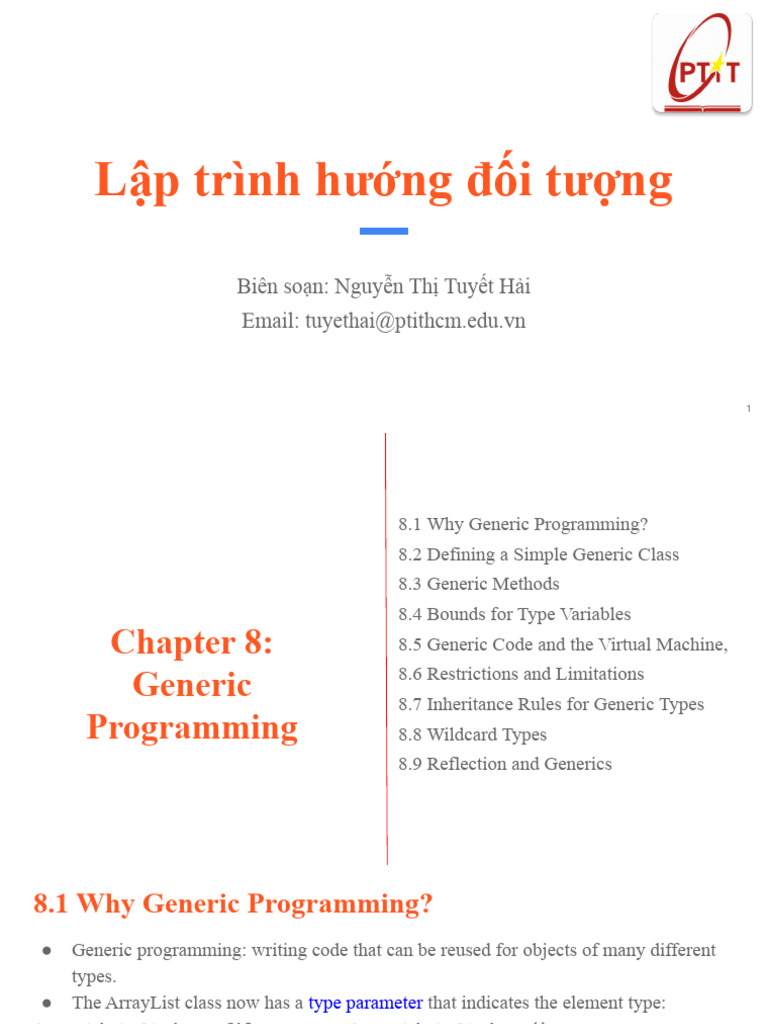 H15 BG Lap trinh huong doi tuong - C8 | PDF | Object (Computer Science) | Software Development