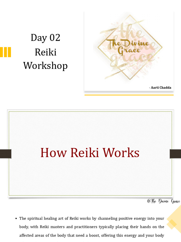 Day 02 How Reiki Works & Reiki Principles | PDF