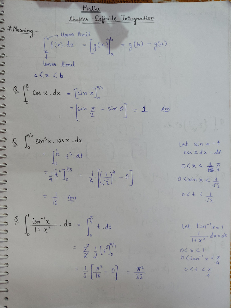 Definite Integration | PDF
