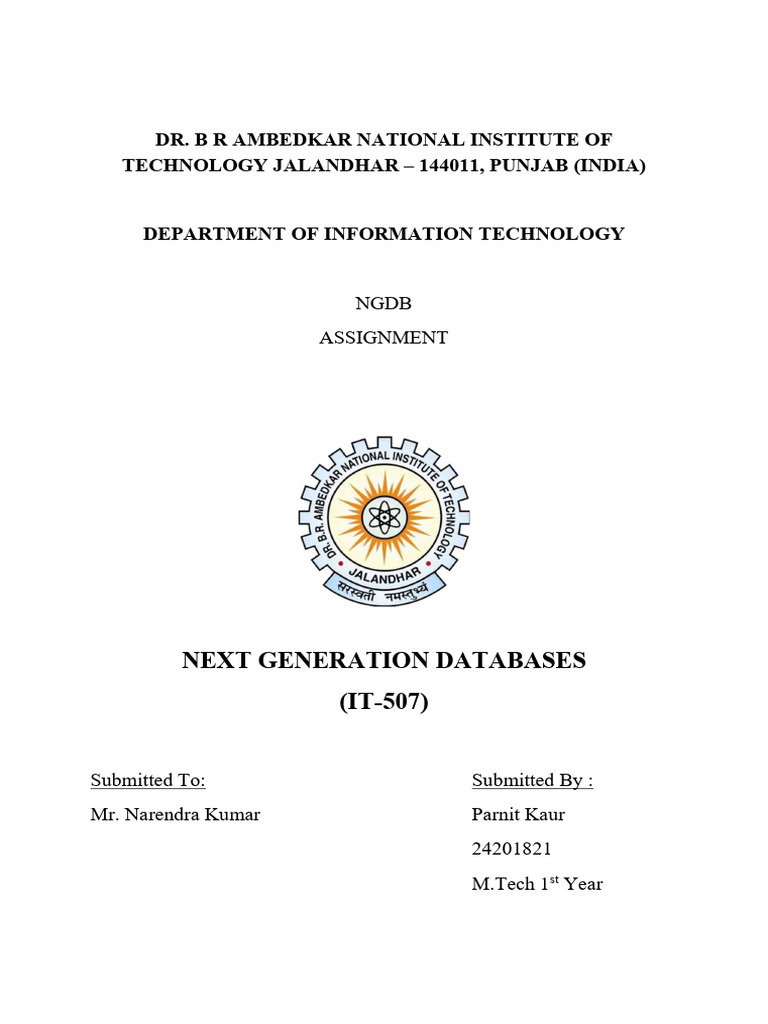 NGDB Assignment (Parnit 21) | PDF