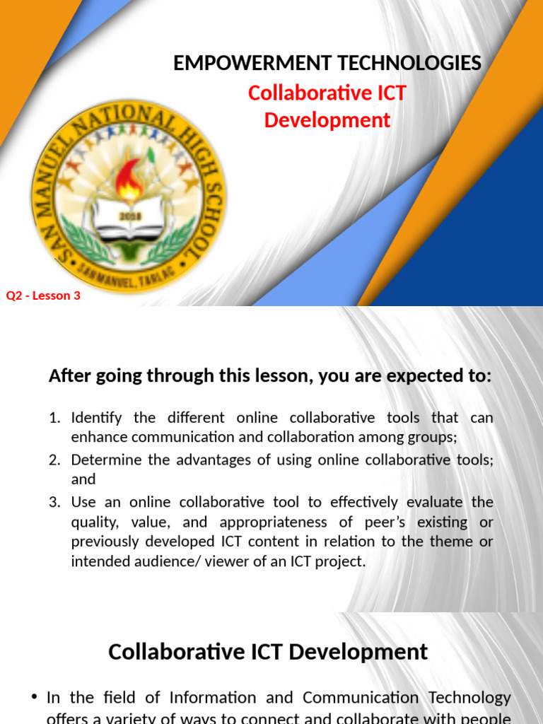 Lesson 3 - Collaborative Tools | PDF