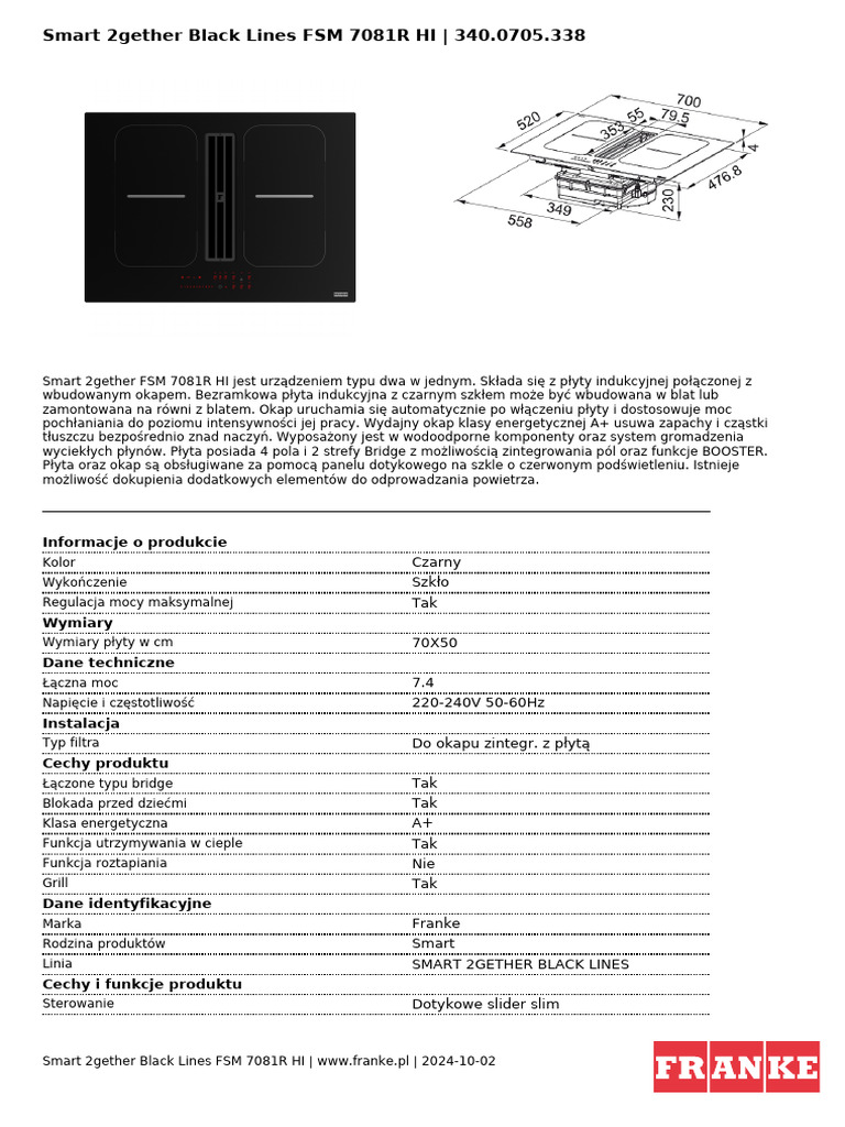 Smart 2gether Black Lines FSM 7081R HI - 340.0705.338: Informacje o ...