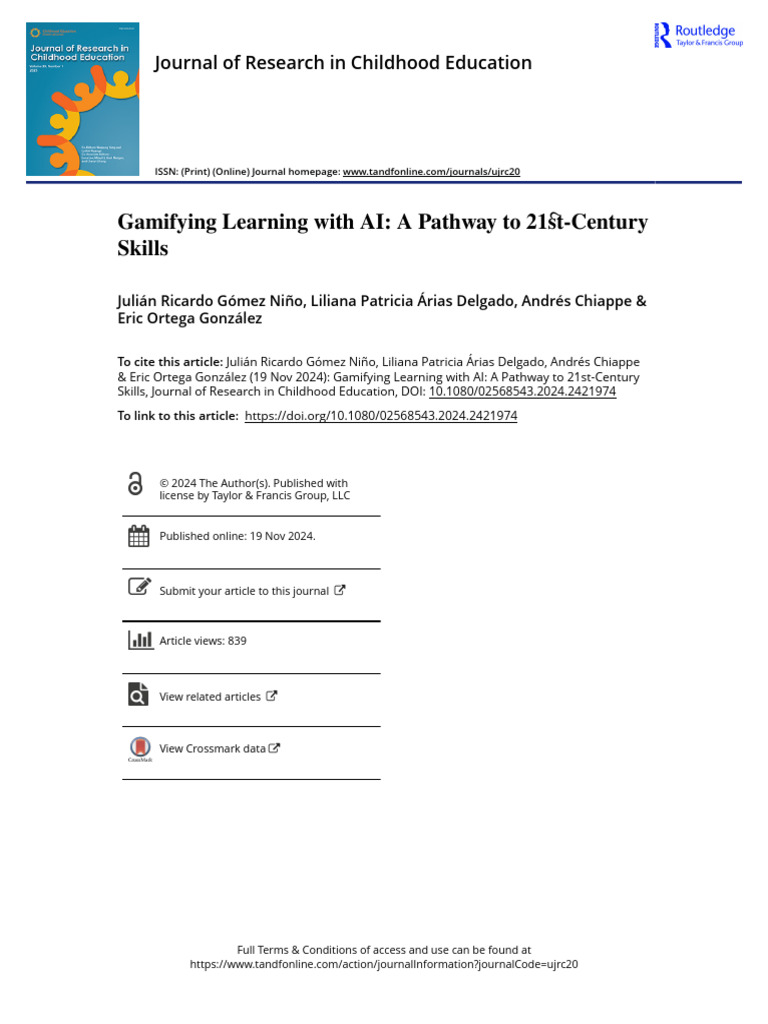 Gamifying Learning With AI A Pathway To 21st-Century Skills | PDF ...