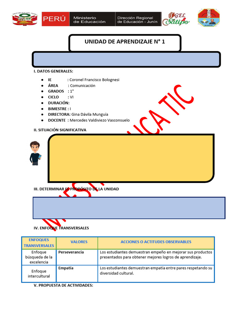 1 PRIMER GRADO UNIDAD 1 Y ACTIVIDADES 2024 (1) | PDF | Infografia ...