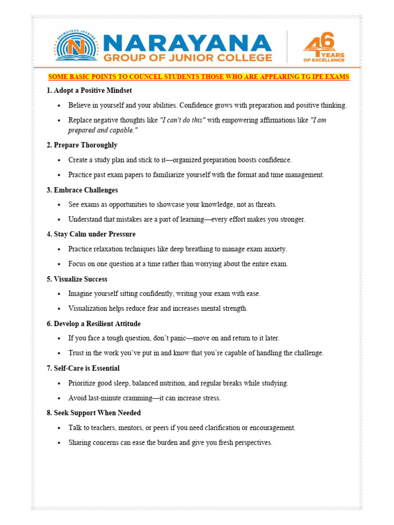 Instructions To TG IPE Students | PDF | Psychology | Behavioural Sciences