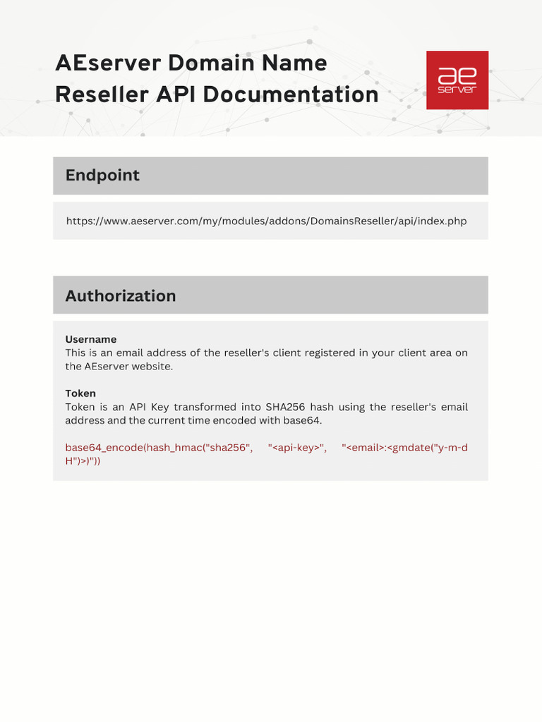 Reseller API | PDF