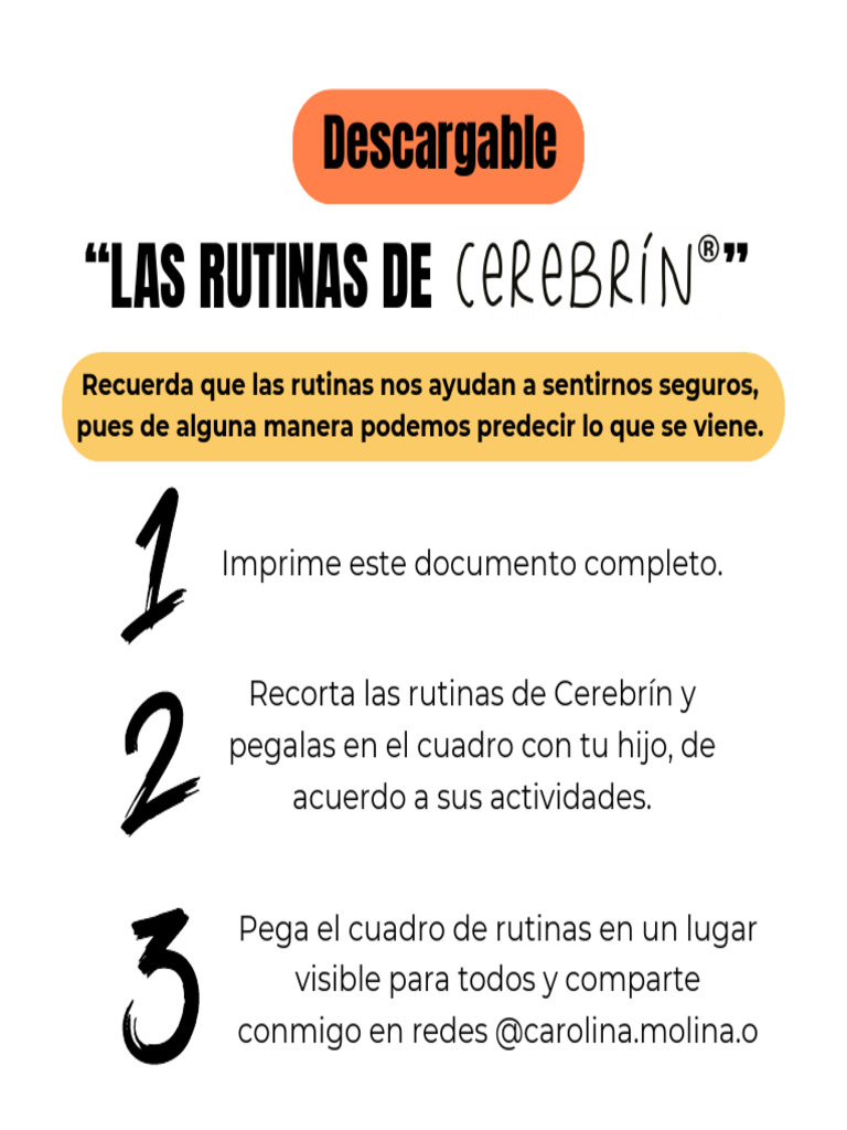 Las rutinas de Cerebrín PDF | PDF
