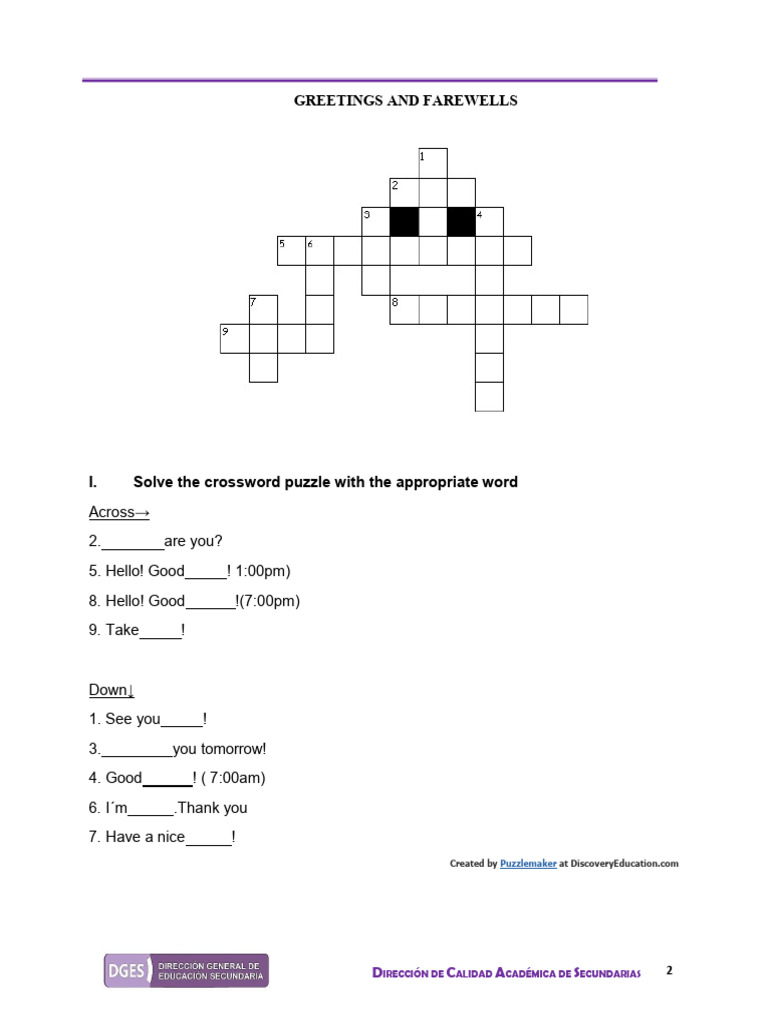 Day 1 GREETINGS & FAREWELLS | PDF