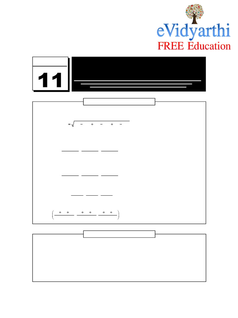Class 12 Chapter 11 Maths Important Formulas | PDF | Cartesian ...