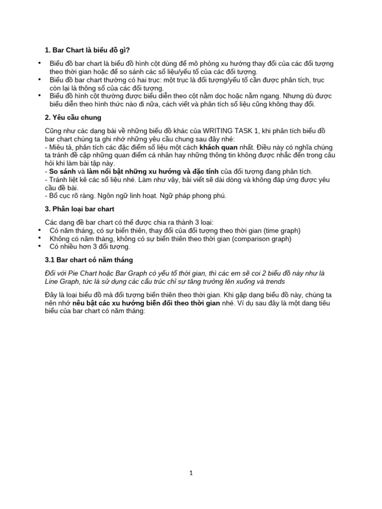 Bar Chart Instructions | PDF