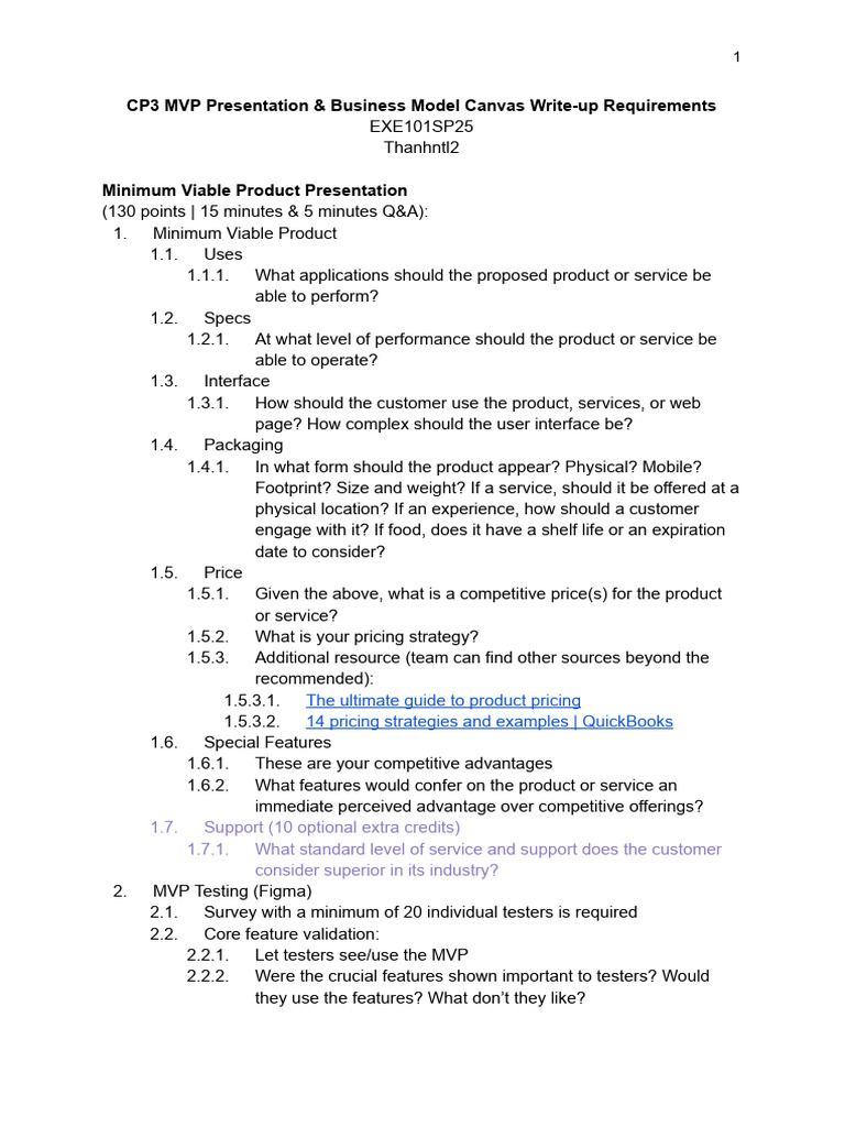 CP3-Requirements-EXE101SP25 | PDF