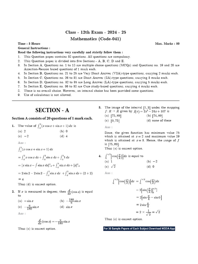 Maths SP-20 | PDF | Mathematical Optimization | Mathematical Concepts