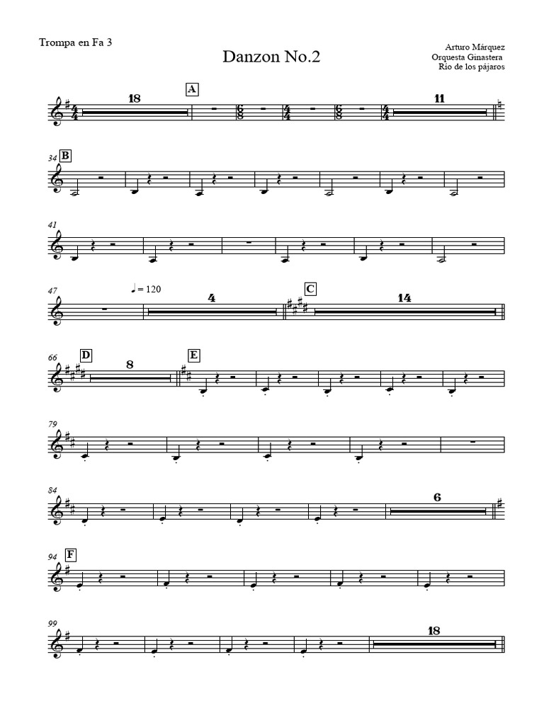 Corno 2 - Danzón N2 | PDF