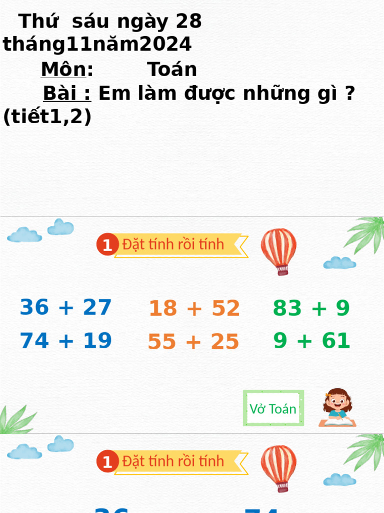 Toan 2 Tuan 12 em Lam Duoc Nhung Gi Tiet 12 | PDF