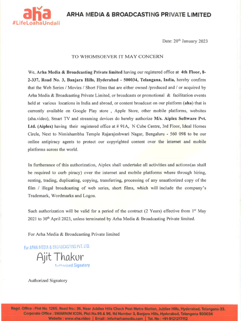 Arha Media- Revised | PDF