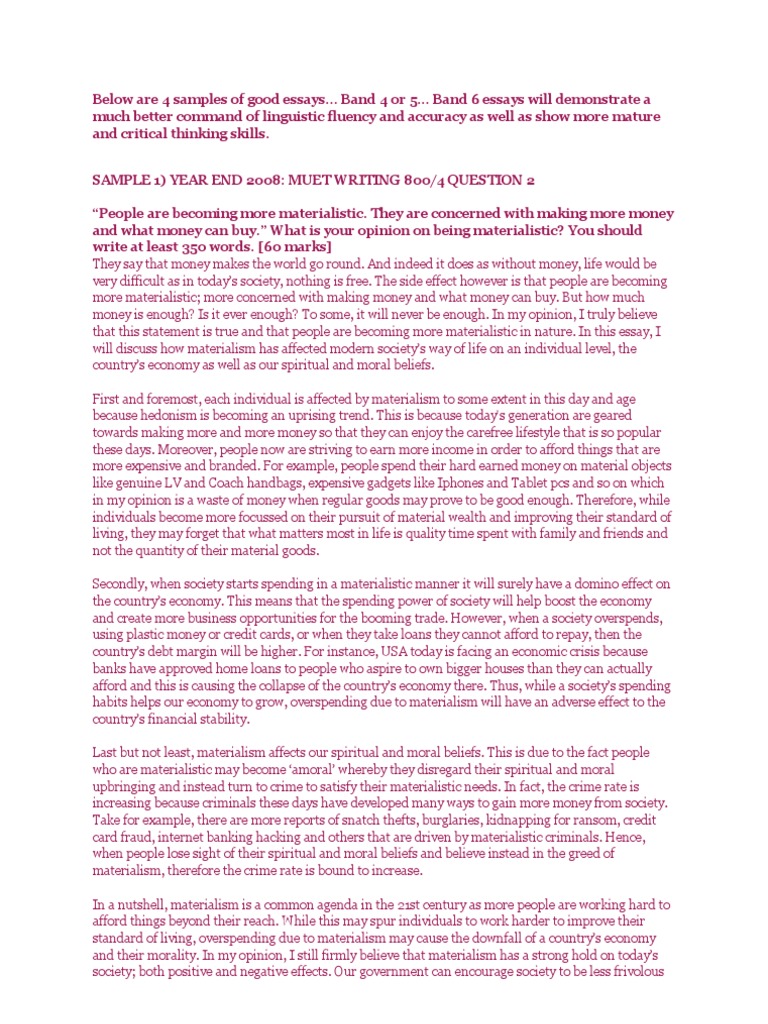 Muet Essay | PDF | Friendship | Higher Education