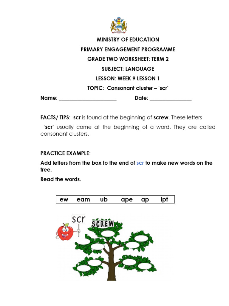 Grade 2 Language Arts Weeks 9-12 Worksheets - Term 2 | PDF | Plural | Phonics