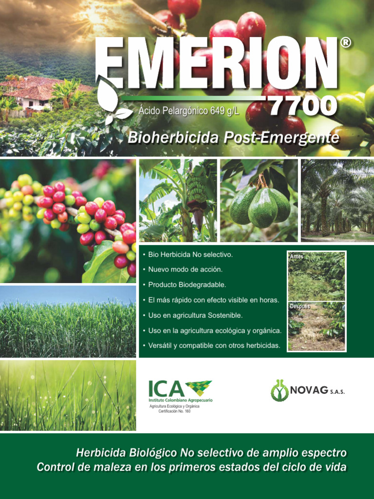 Tarjeton Emerion 7700 | PDF | Herbicida | Agricultura ecológica