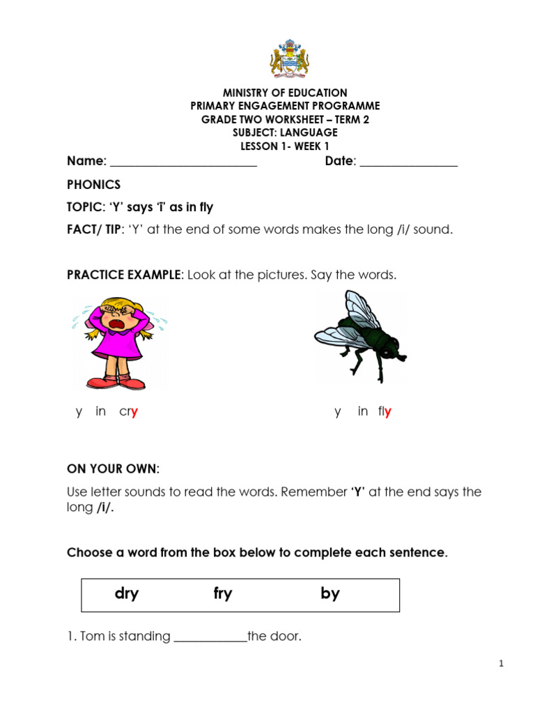 Grade 2 Language Arts Weeks 1-4 Worksheets - Term 2 | PDF | Subject ...