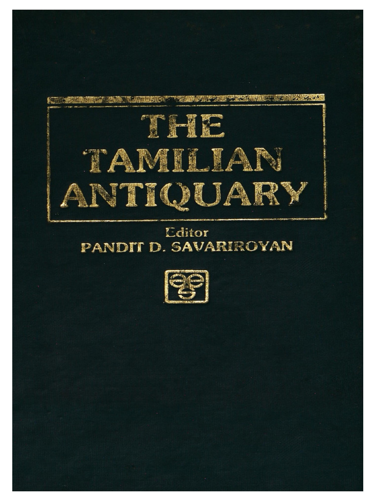 TVA PRL 0016863 TVA PRL 0016863 The Tamilian Antiquary Vol 1 No 3 | PDF