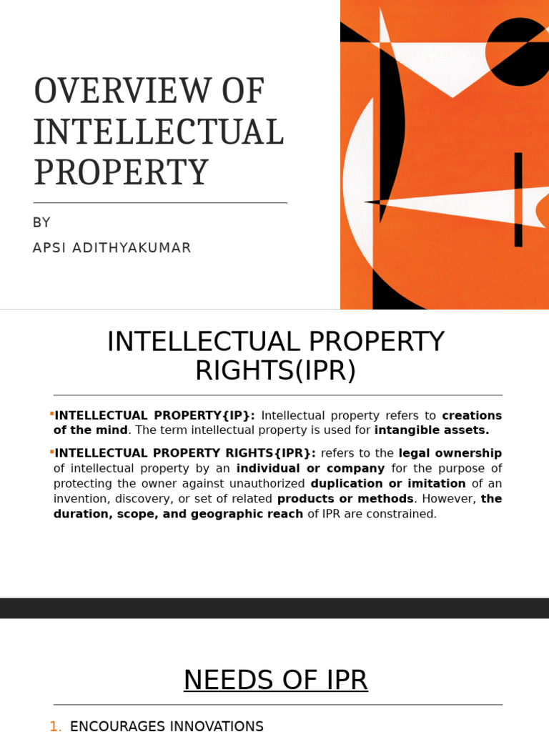 Overview of Intellectual Property | PDF | Intellectual Property | Patent
