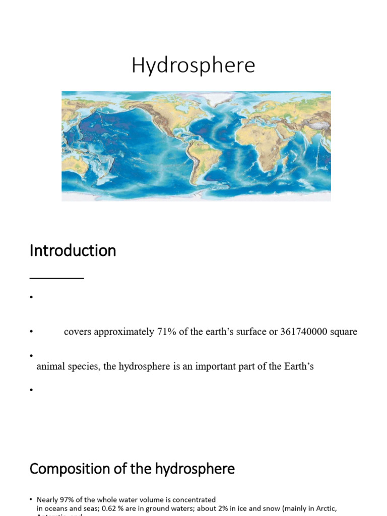 Hydrosphere | PDF | Water | Water Cycle