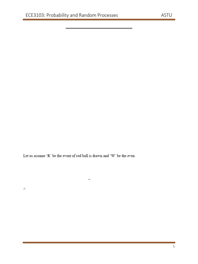 Exercise Worksheet - Chapter 2 - Basic Concepts of Prob - Theory | PDF | Odds | Probability