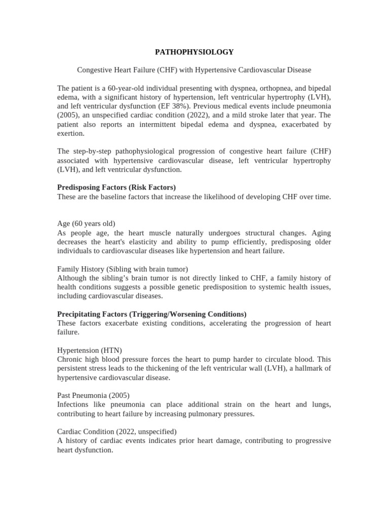 A. CHF Pathophysiology 2.0 | PDF | Heart Failure | Heart