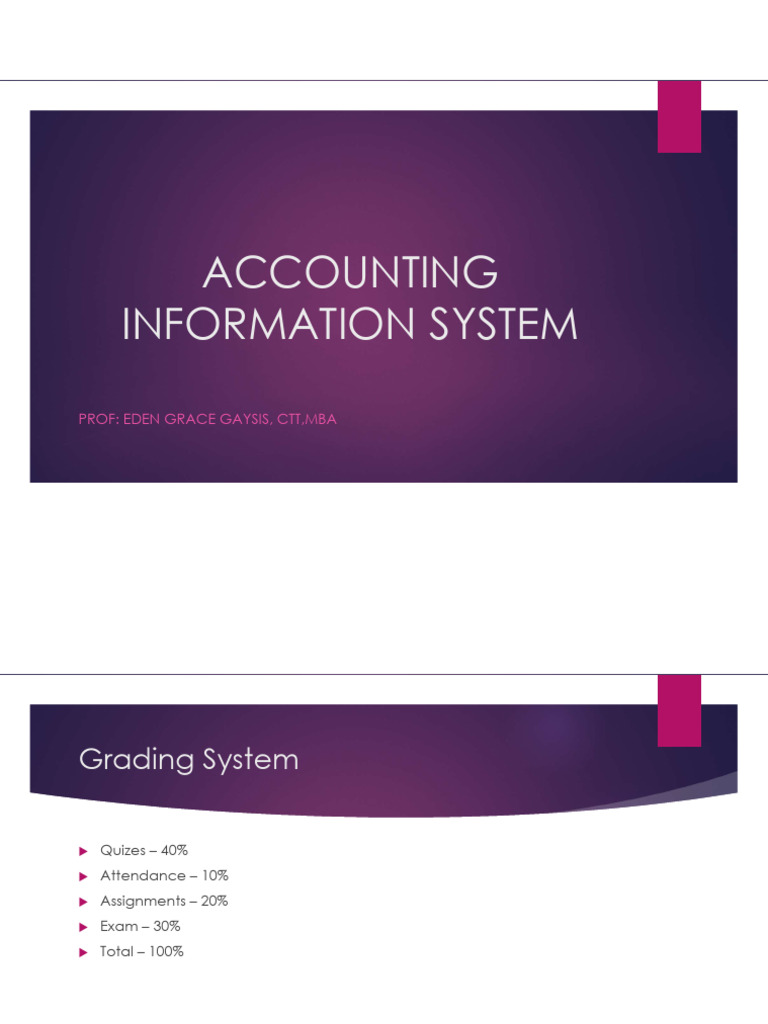Accounting Information Systems Overview | PDF | Computer Program | Programming
