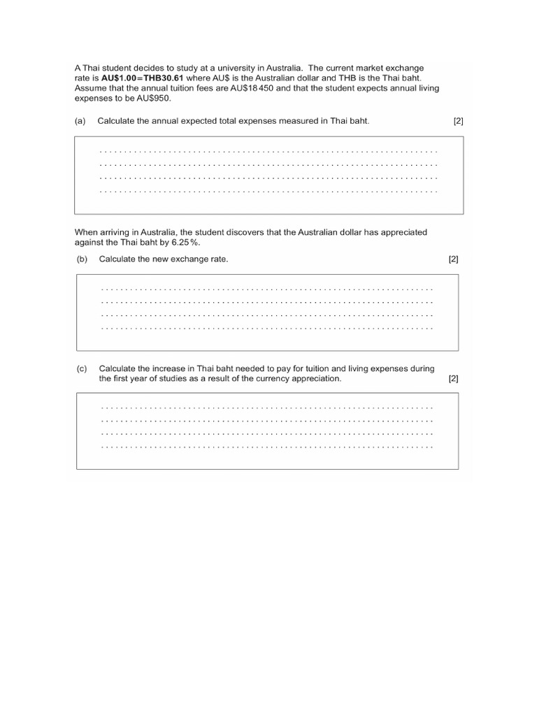 P3 Thai Practice Paper | PDF